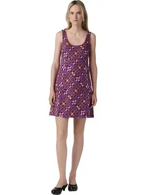 Diane Von Furstenberg Amelia Mini Dress - Strata Simple Pink Orchid