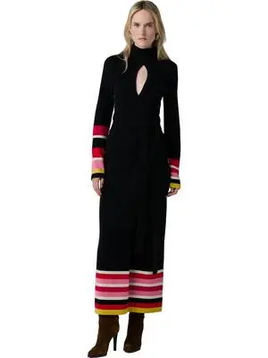 Diane Von Furstenberg Bea Sweater Dress - Black Combo
