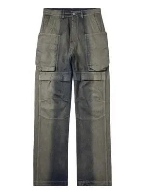 Rick Owens Rick Owens Stefan Wide-Leg Cargo Trousers Gray
