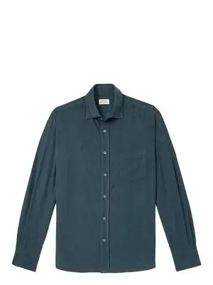 Hartford Paul Cotton-corduroy Shirt - Blue