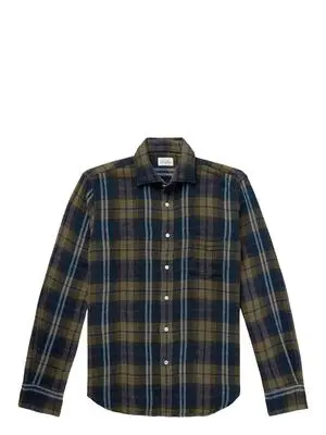 Hartford Paul Checked Cotton-flannel Shirt - Green