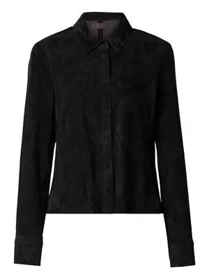 Stouls Sanda Suede Shirt - Black