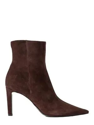 JIMMY CHOO Frankie 85 Suede Ankle Boots - Brown