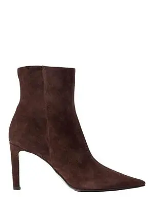 JIMMY CHOO Frankie 85 Suede Ankle Boots Chocolate
