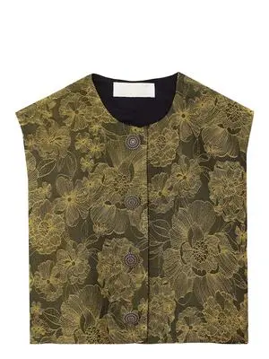 DESTREE DESTREE Hernan Cropped Vest Army Green