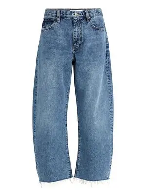 FRAME The Bubble Crop Jeans - Blue