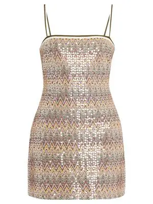 Ramy Brook Ivanna Sequined Mini Dress - Boca Sequin