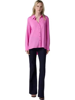 Diane Von Furstenberg Ellie Blouse - Pink Orchid
