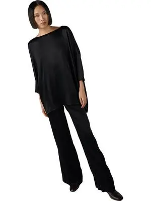Diane Von Furstenberg Batwing Sleeve Top - Black