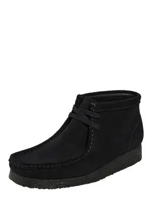 Clarks Wallabee Boots - Black Suede