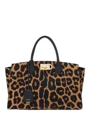 FERRAGAMO Soft Bag - Animal Print