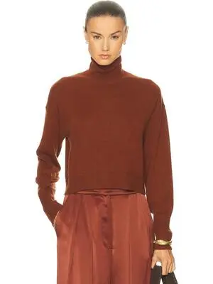 Sablyn Turtleneck Sweater - Mahogany
