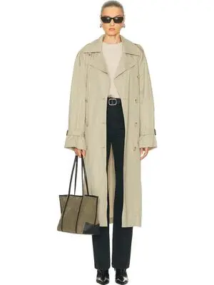 TOTÊME Crisp Summer Trench Coat - Clay
