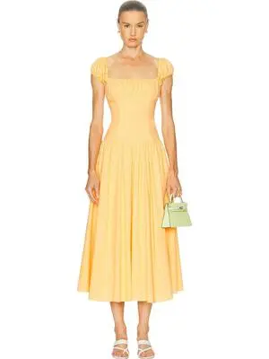 Caroline Constas Augusta Maxi Dress - Papaya