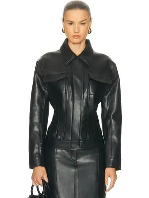 Norma Kamali Jeans Jacket - Black