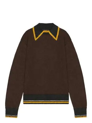 NICHOLAS DALEY Knitted Collar Jumper - Anniversary Gold