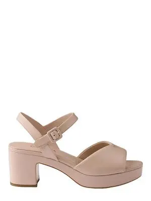 Prada Padded Nappa Leather Sandals - Neutral