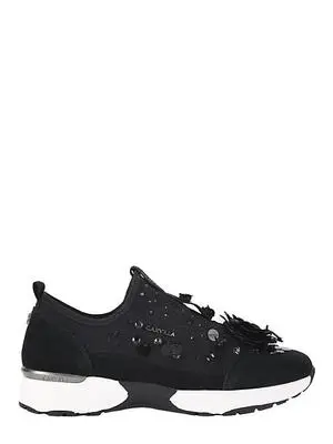 Carvela Tempo Flower Mesh Trainers - Black