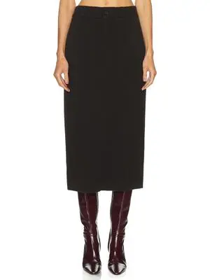 Guest In Residence Tailored Cashmere Skirt - Burnt Cocoa