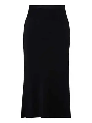 Rick Owens Charmeuse Midi Skirt - Black