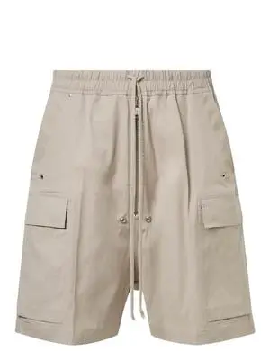 Rick Owens Cotton-blend Cargo Shorts - Beige