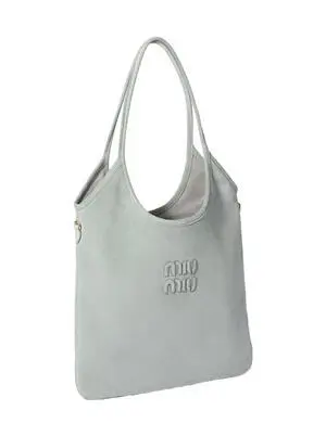 Miu Miu Ivy Suede Bag - Powder Blue