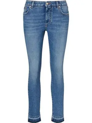 Dolce & Gabbana Low-rise Skinny Jeans - Blue