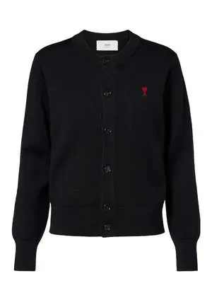 Ami De Coeur Wool Cardigan - Black