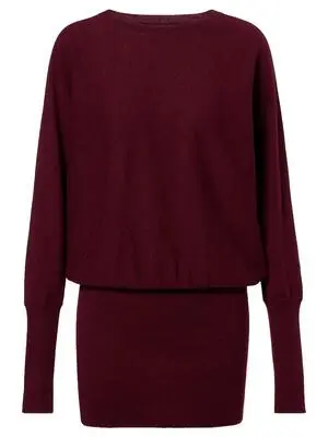 Jardin Des Orangers Wool And Cashmere Sweater Dress - Burgundy