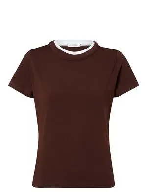 Dorothee Schumacher Cotton-blend T-shirt - Brown
