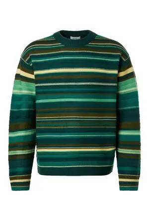 JW Anderson Striped Wool Sweater - Green