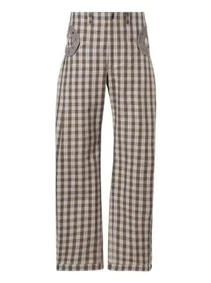 KIKO KOSTADINOV Fitz Wide-leg Pants - Grey