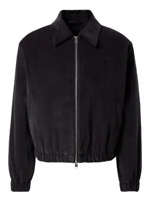 Ami De Cœur Cotton Corduroy Blouson Jacket - Black