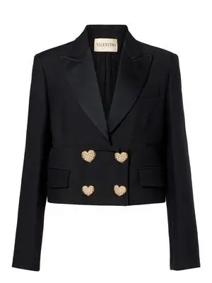 Valentino Garavani Crepe Couture Blazer - Black