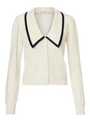 FRAME Sailor Cashmere Cardigan - White