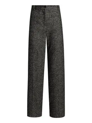Dolce & Gabbana Stretch Wool Chevron Trousers - Multicolor