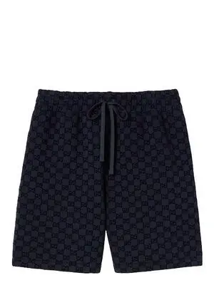 Gucci Printed Double Jersey Viscose Shorts - Blue