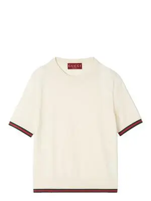 Gucci Cashmere Silk Top - White