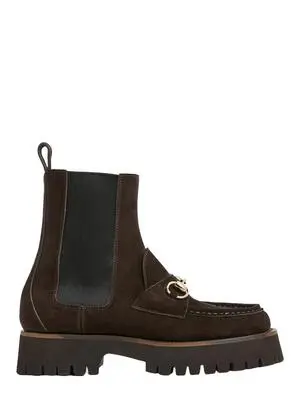 Gucci Horsebit Ankle Boot - Brown