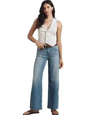 Ag Saige High-rise Wide-leg Jeans - 18 Years Bisou