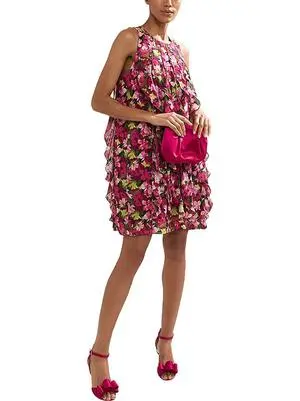 PHASE EIGHT Cleo Ruffled Dress - Multi