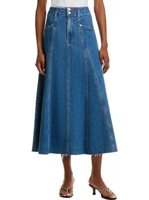Veronica Beard Alix Denim Skirt - Serendipity
