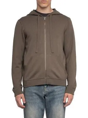 Zadig&Voltaire Clash Lc Patch Western Wool Blend Hoodie - Taupe