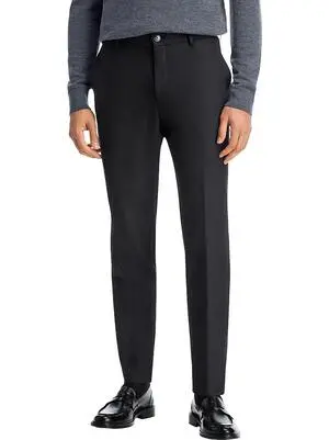 BOSS Perin Performance Wool Tapered Fit Trousers - Black