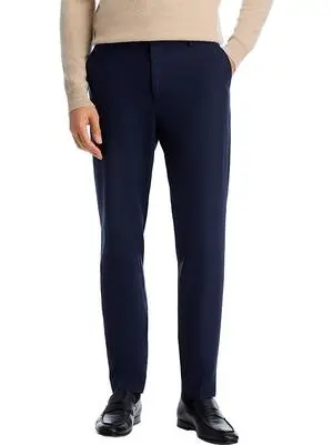 BOSS Perin Performance Wool Tapered Fit Trousers - Dark Blue
