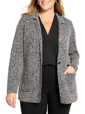 NIC+ZOE Knit Blazer - Black Onyx