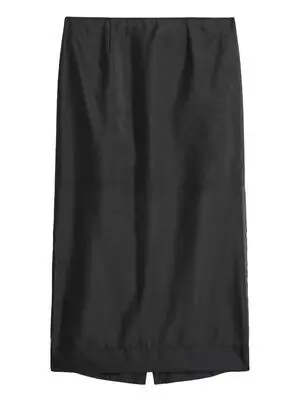 Cos Sheer Column Midi Skirt - Black