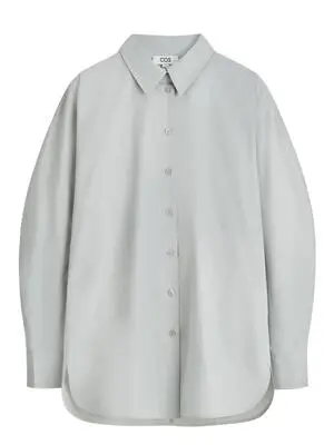 Cos Rounded Pima Cotton Shirt - Green