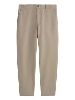 Cos Cotton Straight-leg Chinos Beige