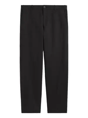 Cos Cotton Straight-leg Chinos - Black